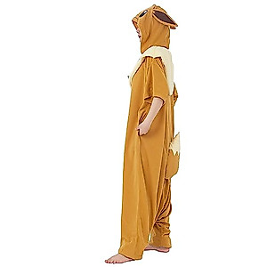 SAZAC Kigurumi - Pokemon - Eevee - Summer Onesie Jumpsuit Halloween Costume (X-Large)
