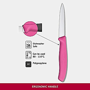 Victorinox Swiss Classic 3.1-inch Straight Edge Paring Knife, Pink