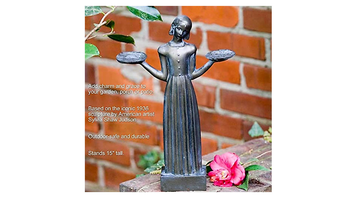 Potina Savannah's Bird Girl Statue - Outdoor Garden Sculpture