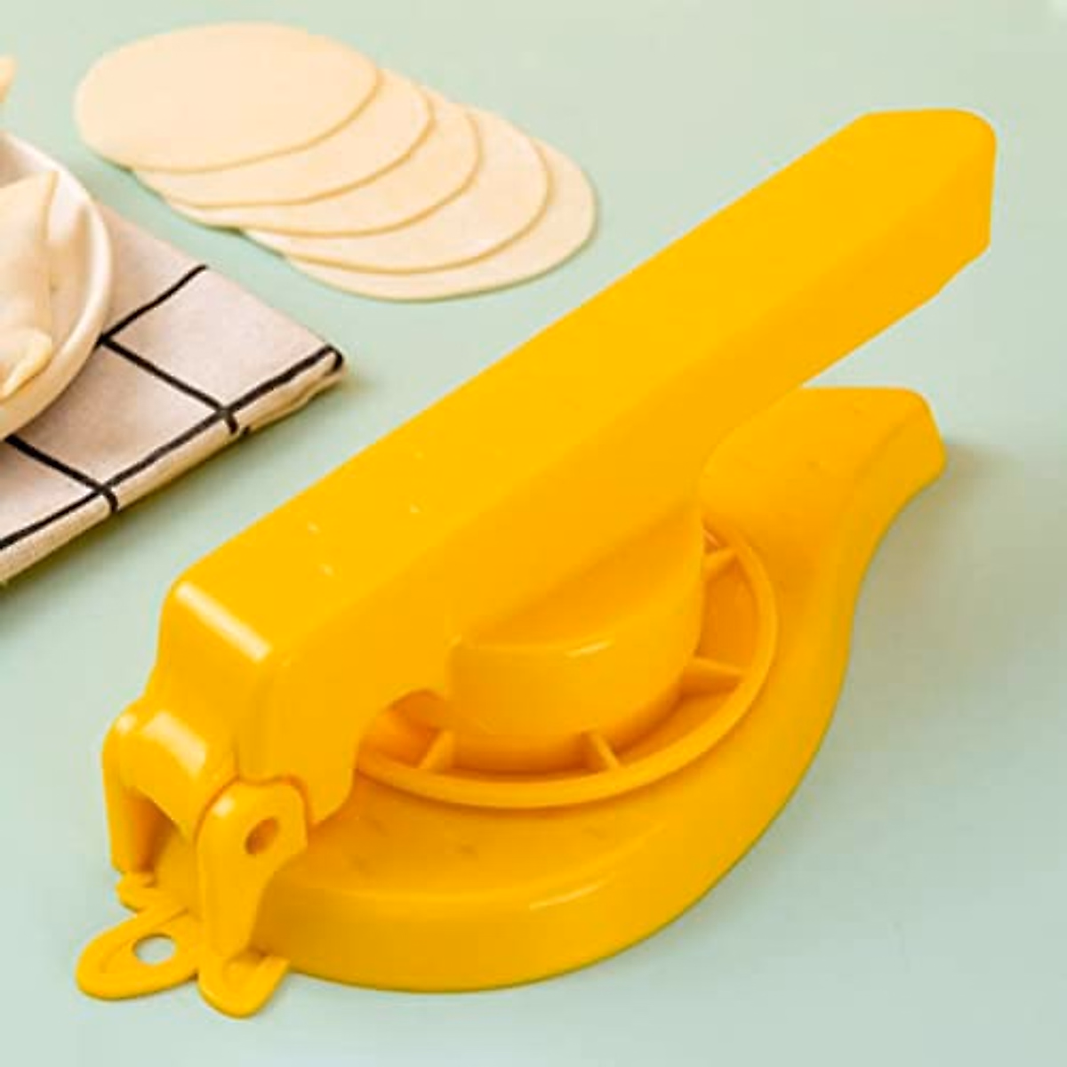 Tortilla Press Dumpling Maker Tool: Tortilla Maker Plastic Dough Presser Tool Mexican Taco Quesadilla Maker Kitchen Supply for Dumpling Pasta Cookies Pizza