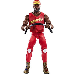 Mattel WWE Ultimate Edition Action Figure & Accessories Set, Mr. T 6-inch Collectible with 30 Articulation Points, Swappable Pieces & Entrance Gear