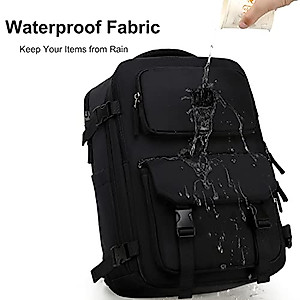 Travel Laptop Backpack, Business Work Backpacks Large College Bookbag for Women Men Water Resistant Daypack Airline Approved Gym Bag Fits 17 Inch Notebook & Laptops - Black