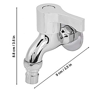 G1/2" Copper Water Faucet Laundry Bathroom Tap Washing Machine Faucet Wall Mounted Single Cold Water Tap Mop Pond Bibcock