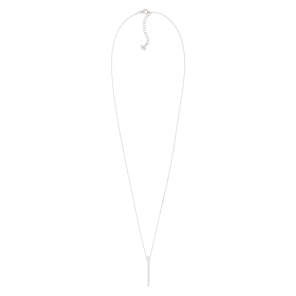 Silpada 'Minimalist' Vertical Bar Pendant Necklace in Sterling Silver, 28" + 2"