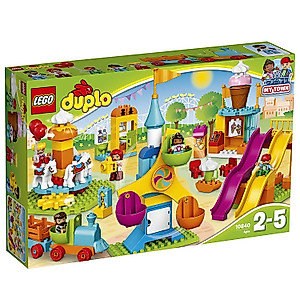 LEGO DUPLO Town Big Fair 10840 Role Play and Learning Building Blocks Set for Toddlers Including a Ferris Wheel, Carousel, and Amusement Park (106 pieces)