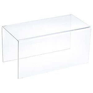 uxcell Shoes Display Stand Rack, 240x120x120mm Acrylic Storage Shelf Holder Clear