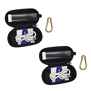 FIVO Portable Charger Power Bank 2600mAh Battery Pack 5V 2A with USB Cable, Carrying Hard case and Hook for iPhone, Samsung Galaxy and More (1 Pack)