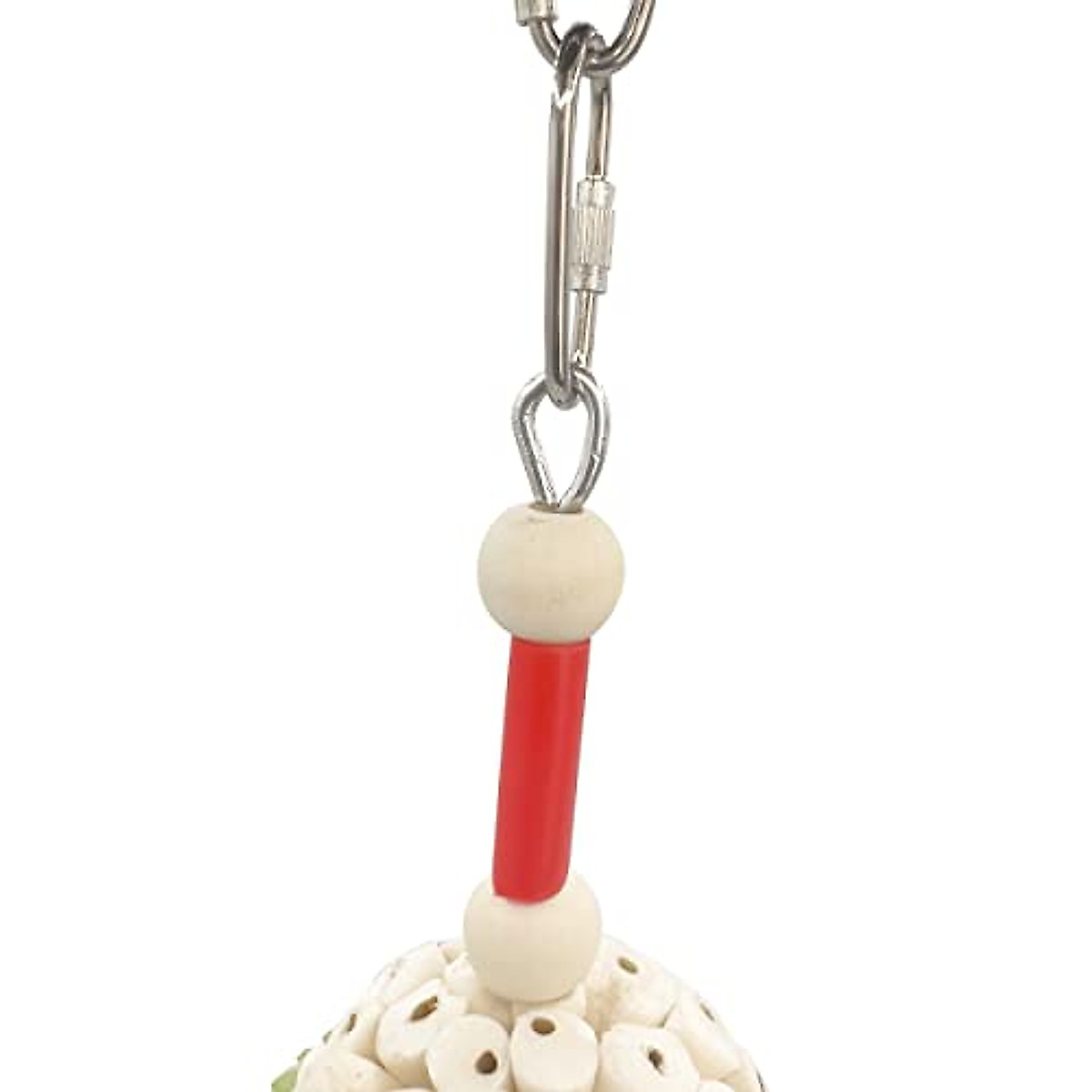 Mandarin Bird Toys by M&M 1562 Tutu Chew Two - Handcrafted Foraging Avairy Toy, All Natural Air Dried Sola Wood Ball, Bakery Grade Cup Cake Cups, Easy to Shred Great for Small Size Pet Birds