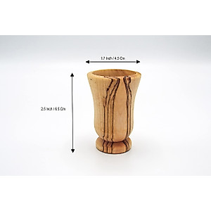 Olive Wood Communion Cups/Set (2.5’’), The Lord’s Supper Cups (6 Pcs) – Quality Communion Cups From The City of Truth, Jerusalem