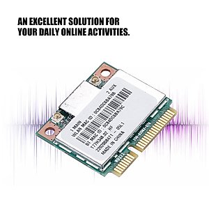 Mini WiFi Card, Dual Band 2.4G/5Ghz AR5B22 Network 300Mbps Bluetooth 4.0 WiFi Mini PCI-E Wireless Card use Network Adapter Network Card