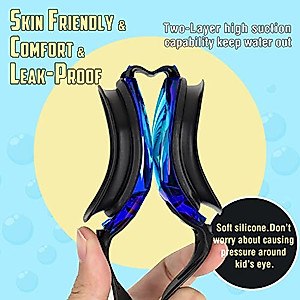 EasYoung Kids Swim Goggles, 2-Pack Swimming Goggles for Child Teens Boys Girls 4-16, Waterproof Swim Pool Goggles