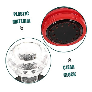 COHEALI 1 Set photosensitive Stamp Postage Stamps time Learning Stamper Teaching Clock Stamps Clock Seals Clock Learning Stamps Round Model Gift die Student Printing Ink