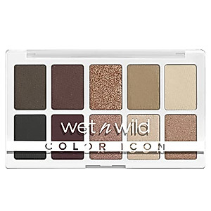 wet n wild Color Icon 10-Pan Eyeshadow Makeup Palette, Brown Nude Awakening, Long Lasting, Shimmer, Metallic, Glittery, Matte, Rich Smooth Pigment, Cruelty Free
