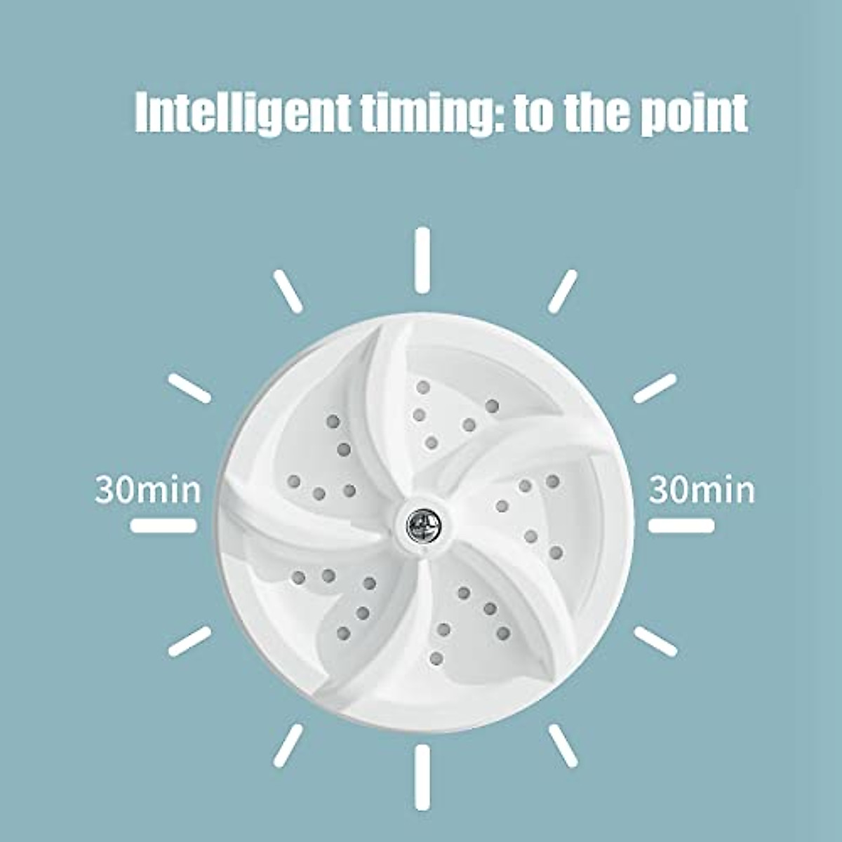 Portable Cleaning Washing Machine Removes Dirt Mini Ultrasonic Turbo Washer for Underwear Socks for Home Travel