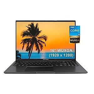 ASUS Vivobook 16 Business Laptop - 16" WUXGA Display, Intel 10-Core i5-1235U Processor(up to 4.4GHz), 12GB DDR4 RAM, 512GB SSD, Intel UHD Graphics, Wi-Fi, Bluetooth, Windows 11 Home