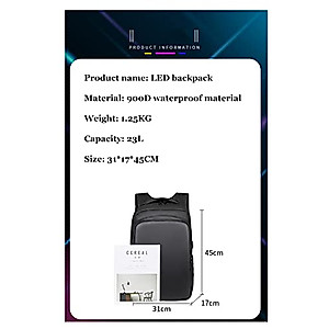 Joyloading LED Display Backpack Business Travel Laptop Backpack Men DIY Smart School Backpack Woman Multimedia Pack