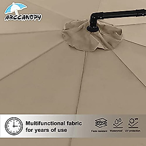 ABCCANOPY Cantilever Patio Umbrellas 10FT toast
