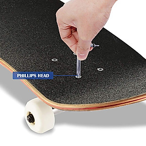 Sonku Blue All-in-One Skateboard Tool, Multifunctional Portable Skateboard T-Tool and Y-Tool Accessory with Screwdriver Wrench Storage in A Bag