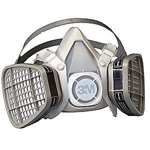 3M Disposable Respirator, Half Face Piece Assembly 5101, Organic Vapor Respiratory Protection, Small Size