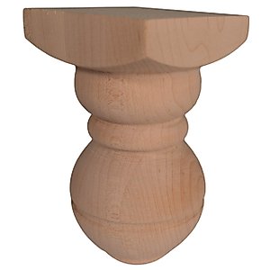 BingLTD - 5" Unfinished Profile Maple Sofa Leg - Set of 4 (BF1512-MA-UNF)