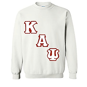 Kappa Alpha Psi Chapter 8 Diagonal Crewneck (as1, Alpha, m, Regular, Regular, White)