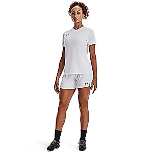Under Armour Women's Standard Maquina 3.0 Shorts, (100) White / / Black, Small