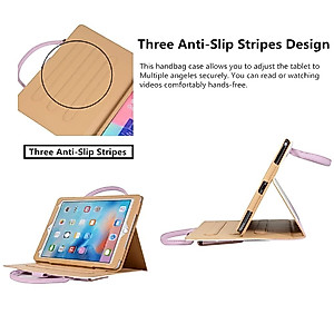 Albc Cute Case for iPad Mini 5 2019 / 5th Generation Mini / iPad Mini 4 / 3 / 2 / 1 - Smart Slim Handbag Leather Stand Cover with Auto Wake/Sleep Feature,Pink