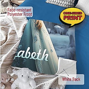 Custom Blanket for Kids, Queen Elza Personalized Photo Blankets, Gifts for 8 Year Old Girl, 30 x 40 Blanket with Name and Face, Coolest Gift Ideas for Girls Daughter Niece Granddaughter Sister KC46