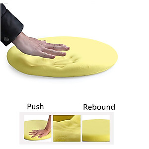 Olywell 16 Inch Memory Foam Seat Cushion Anti-Slip Soft Round Stool Cushion Chair Pad Grey