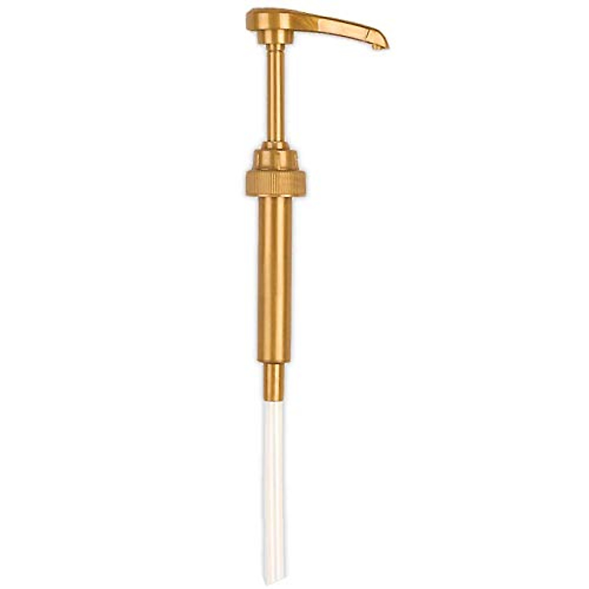 Gold Coffee Syrup Pump for 750ml Bottles (Pack of 1) | Fits Torani, (Monin 1 Liter Plastic Bottle Only), DaVinci, Jordan's Skinny, and Upouria