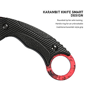 Dispatch Karambit Knife Fixed Blade Tactical Camping Tool, Outdoor Hunting Knife with Sheath and Cord, Suitable for Hiking, Adventure, Survival, Collection