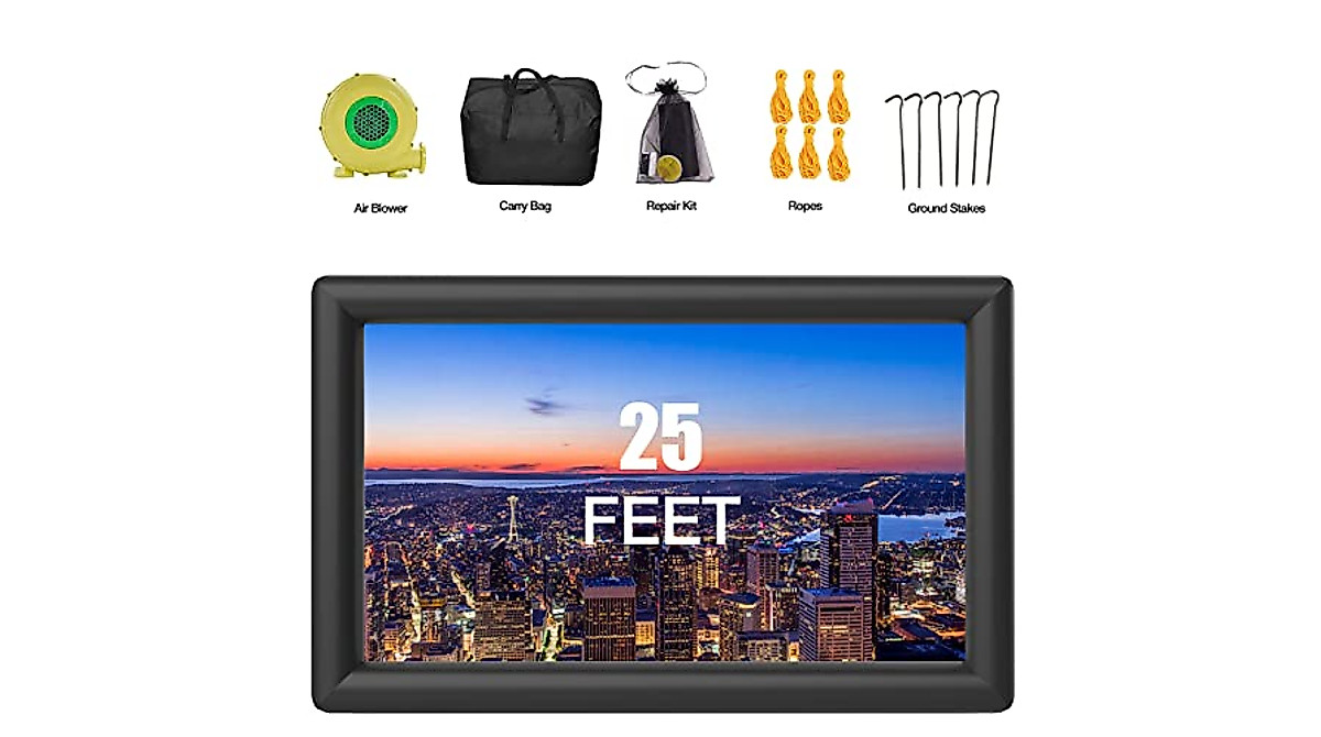 25ft Inflatable Outdoor Movie Screen w/ Blower | PPXIA