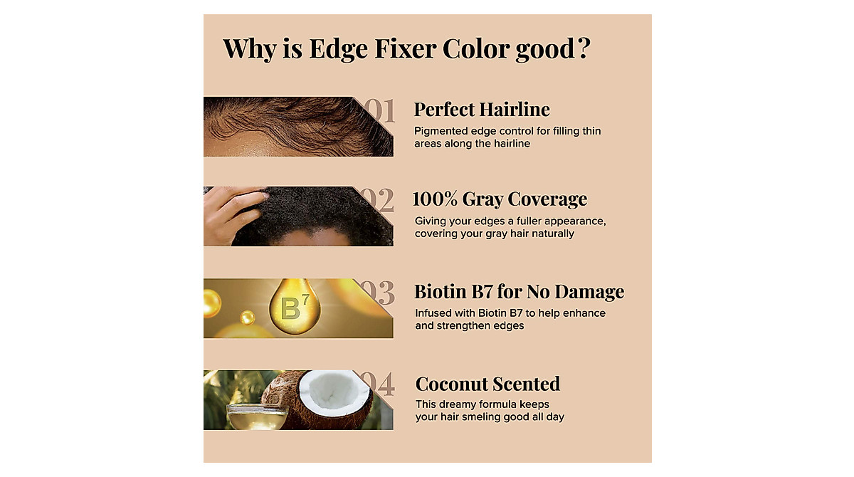 Red by Kiss Edge Fixer Color: Max Hold, Gray Coverage, Thin Edges
