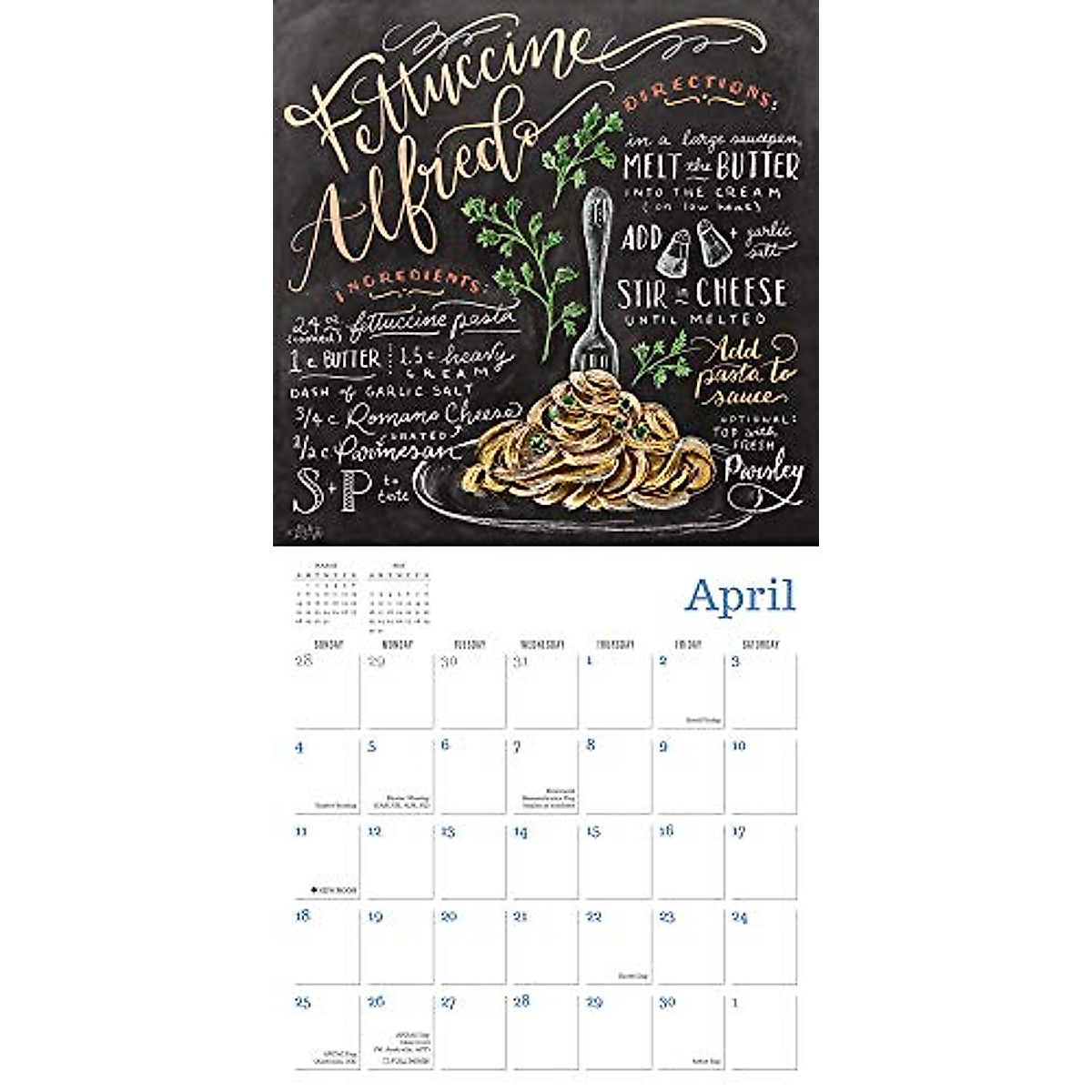 2021 Cooking with Love Provides Food for the Soul 16-Month Wall Calendar