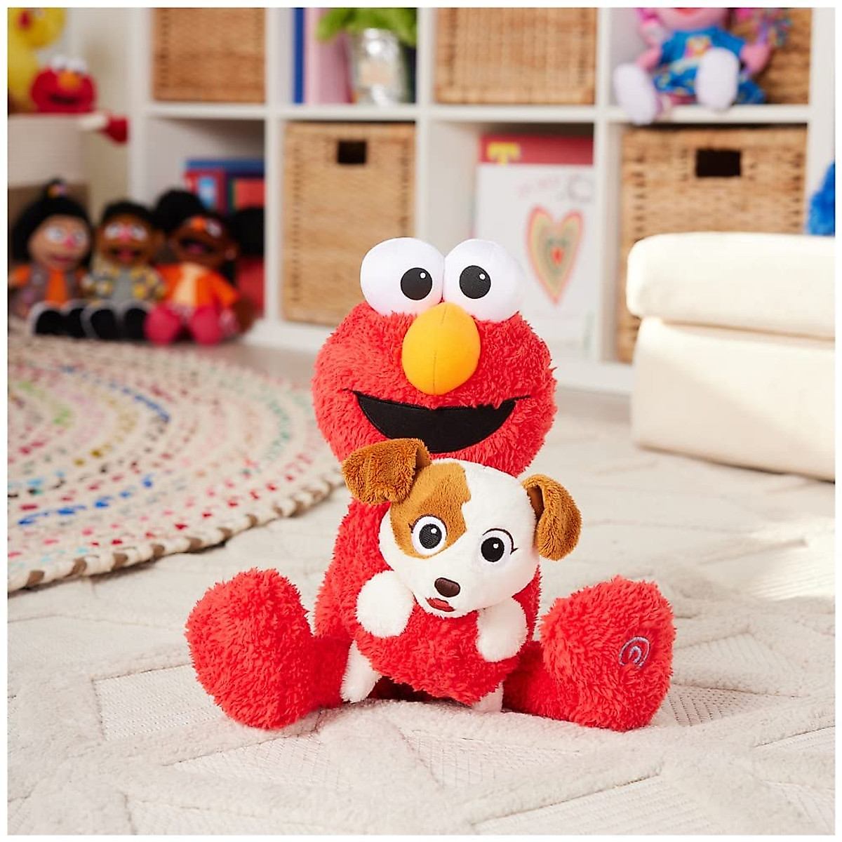 GUND Sesame Street Official Furry Friends Forever Dance & Play Elmo and Tango Animated Plush, Plush Sensory Toy for Ages 1 & Up, Red/Cream, 13”