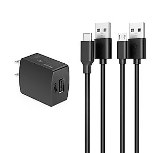 AC Charger Fit for DOSS SoundBox Touch Pro Pro+ Plus E-go I II Traveler Bluetooth Speaker with 5Ft Micro USB Charging Cable Power Supply Adapter Cord