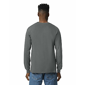 Gildan Men's Ultra Cotton Long Sleeve T-Shirt, Style G2400, Multipack, Charcoal (2-Pack), X-Large