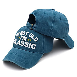 Funny Retirement or Birthday Gifts Hats for Men Women,I'm Not Old Classic Baseball Cap Gag Gifts for Dad Grandpa Old Man Senior Citizen