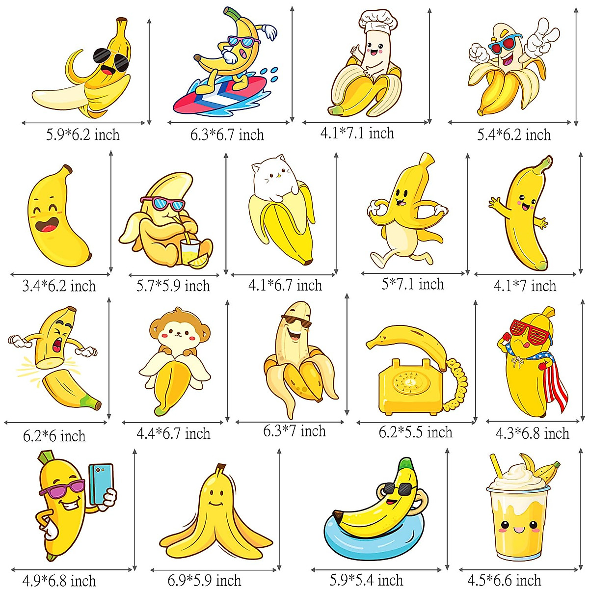 Banana Hanging Swirls 20Pcs Banana Party Decorations Banana Fruit Ceiling Swirls Banana Birthday Party Supplies Banana Cutout Streamers for Lets Go Bananas Baby Shower Decor