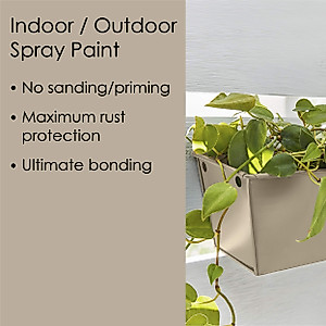 12 oz Krylon K02740007 Khaki Fusion All-In-One Paint & Primer Spray Paint, Satin