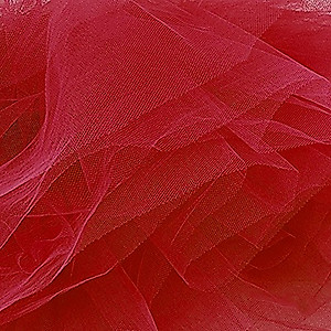 Baby Girls Polka Dots Tulle Spliced Ballet Dress with Bowknot Headband Birthday Party Princess Tutu Dress Red 2-3 Years