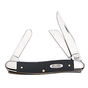 Case XX WR Pocket Knife Black Synthetic Medium Stockman Item #22413 - (2318 SS) - Length Closed: 3 5/8 Inches