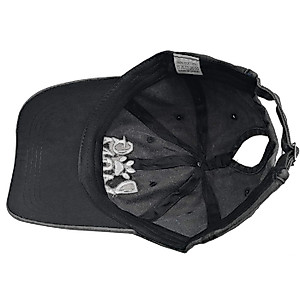 OASCUVER Denim Fabric Adjustable Dog Mom Ponytail Hat Fashion Baseball Cap