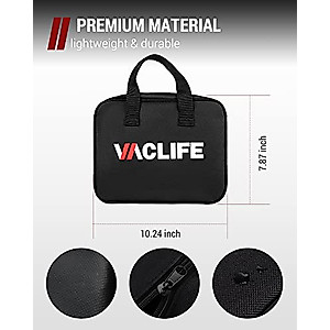 VacLife Tire Inflator Storage Bag - Air Compressor Portable Bag, Storage Bag for Air Pump for Car Tires, Carrying Case for Air Compressor for Car, Tire Pump Travel Bag, for VL701, VL708 & VL748