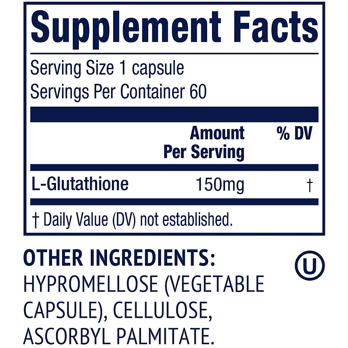 Vimergy Glutathione Capsules, 60 Servings – Natural Immune Supporting, Antioxidant & Detox Supplement - Gluten-Free, Kosher, Soy-Free, Vegan, Paleo Friendly