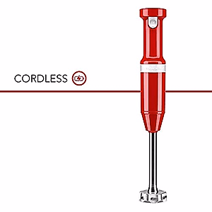 KitchenAid Cordless Variable Speed Hand Blender - KHBBV53, Empire Red