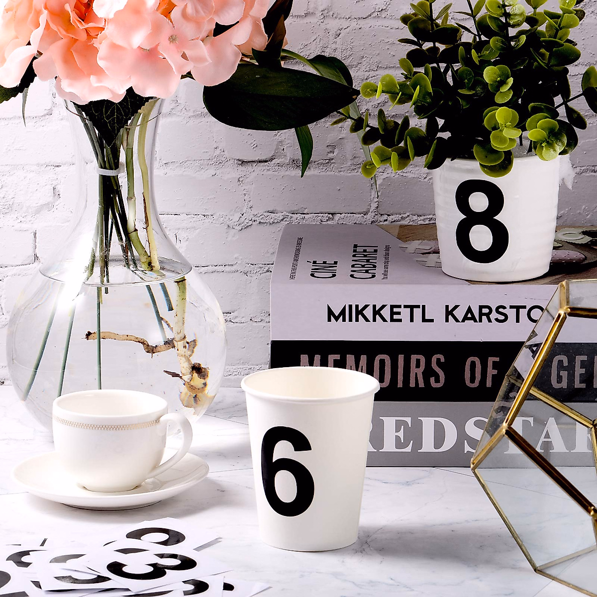 Zonon 40 Pcs 4 Sets Vinyl Mailbox Number Decals for Cars Waterproof Numbers Stickers Reflective Anti-Fading Vinyl Number Decals Pre-Spaced Signs for Mailbox Car Home(Black,2 Inch)