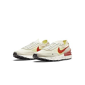Nike Women's Waffle One Crater Pale Ivory/Orange-Light Bone (DJ9640 101) - 10