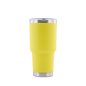 30 oz Insulated Tumbler with Lid and Straw for Iced Tea,Coffee or Water,Stainless Steel Double Vacuum Coffee Tumbler Cup, Powder Coated Travel Mug for Home, Office,Travel and Hiking, Termo de 30 oz