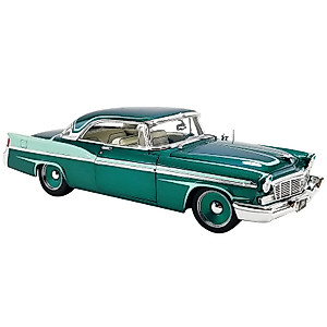 1956 Chrysler New Yorker St. Regis Custom Mint Green Met. w/White & Green Interior Ltd Ed to 198 pcs 1/18 Diecast Model Car by Acme A1809008